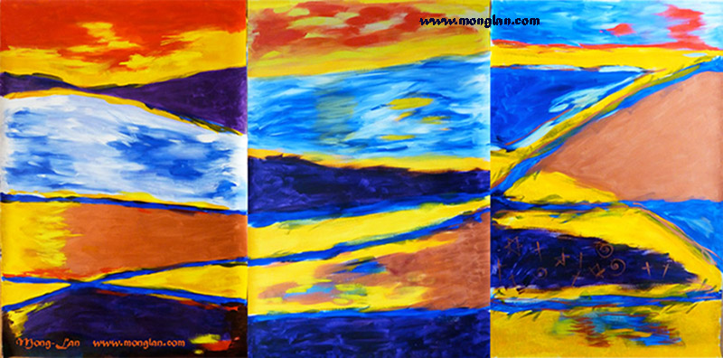 Mong-Lan, Paintings on Canvas